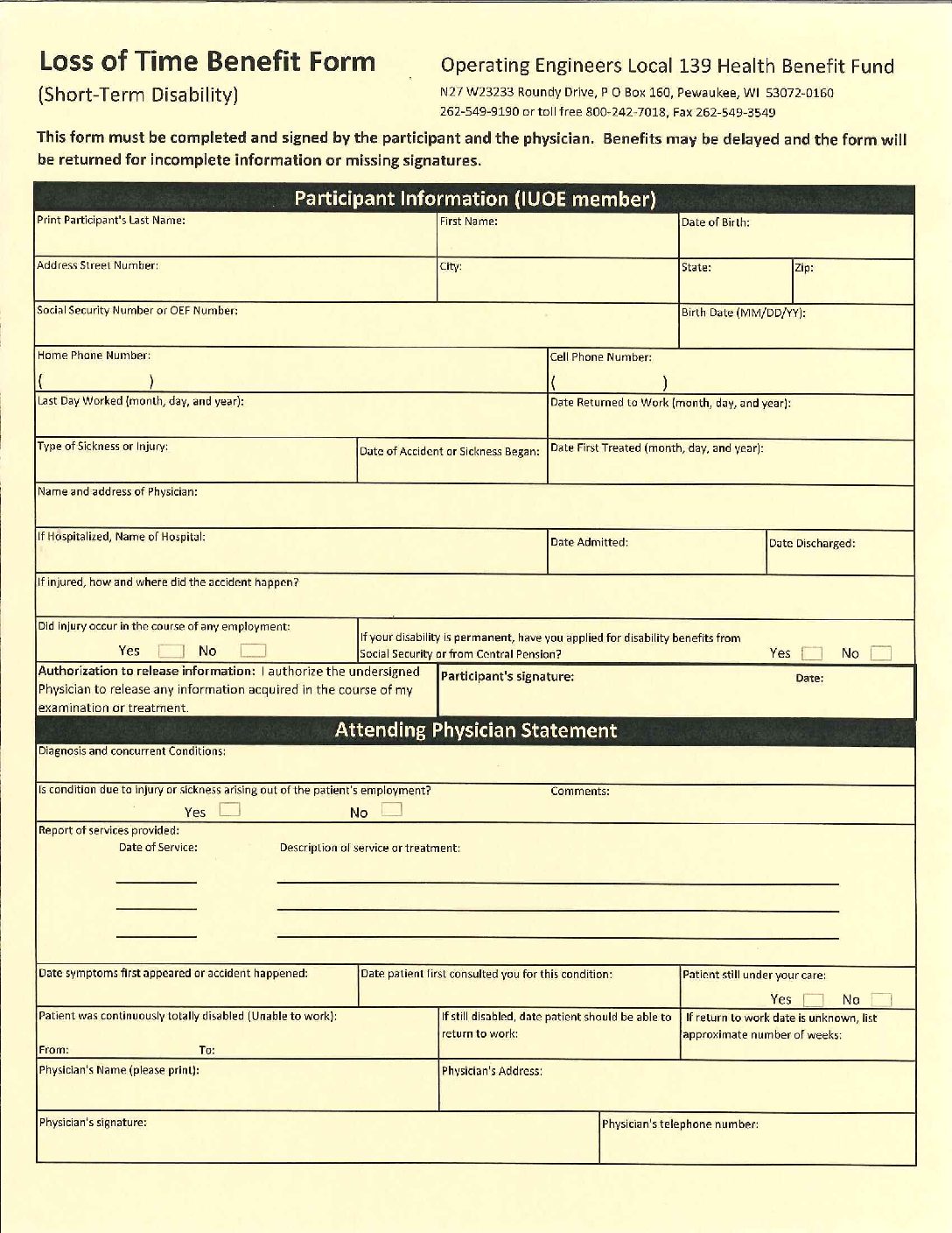 LoT Form Updated June 2017 – Operating Engineers Local 139 Health ...