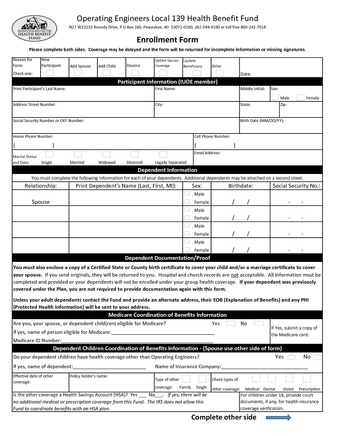 794113-Operating Engineers Enrollment – Operating Engineers Local 139 ...