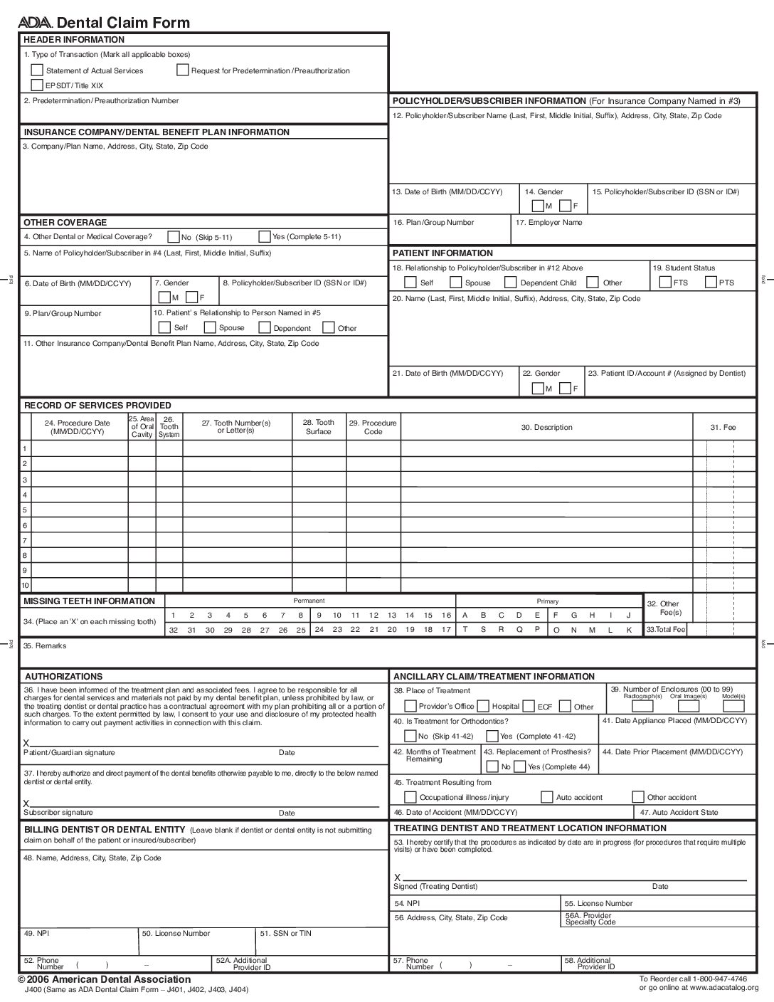 Dental Claim Form – Operating Engineers Local 139 Health Benefit Fund